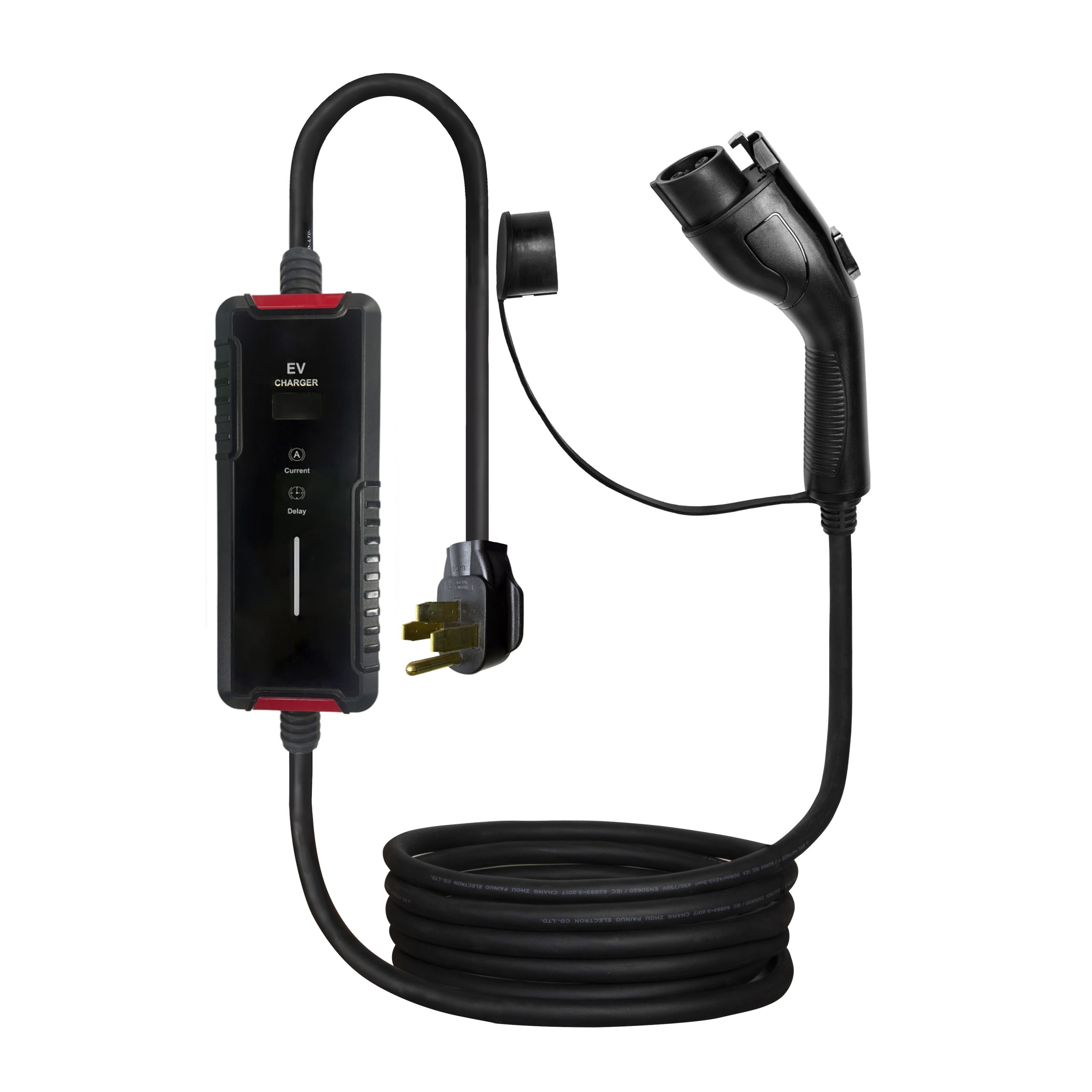 Portable EV Charger B2-16A-V 16A 3.5KW without screen European Standard ...